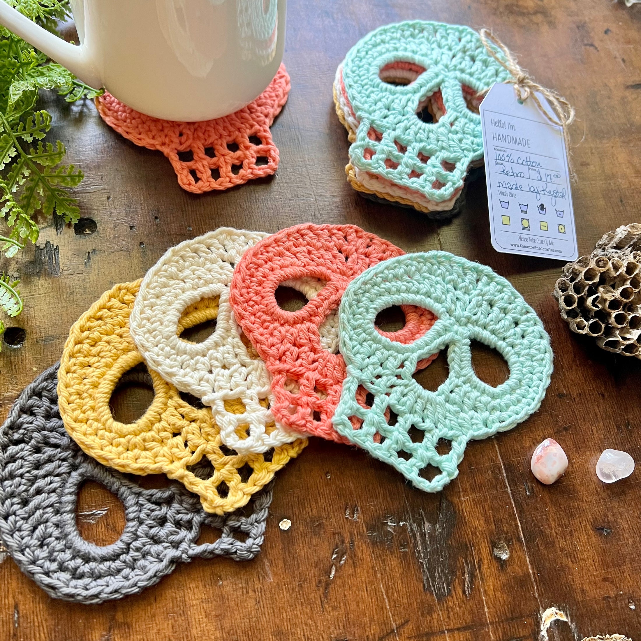 Skull Coaster Set | Retro Palette – The Unrefined Crafter