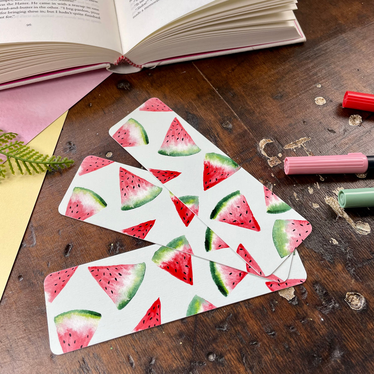 Watermelon Bookmark – The Unrefined Crafter